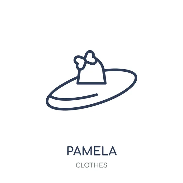 Pamela Hat Icon Pamela Hat Linear Symbol Design Summer Collection Stock ...