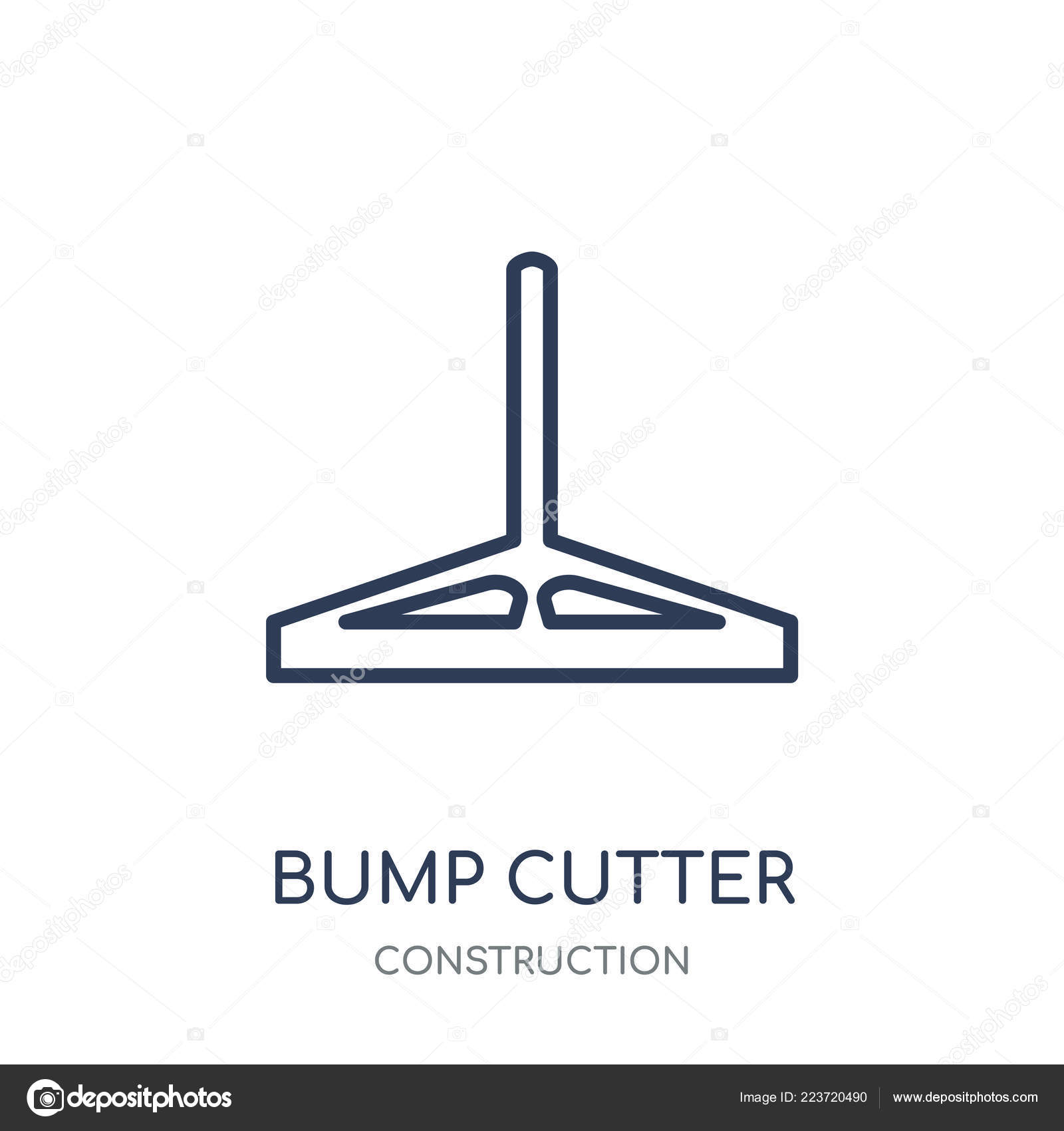 Bump Cutter Icon Bump Cutter Linear Symbol Design Construction ...
