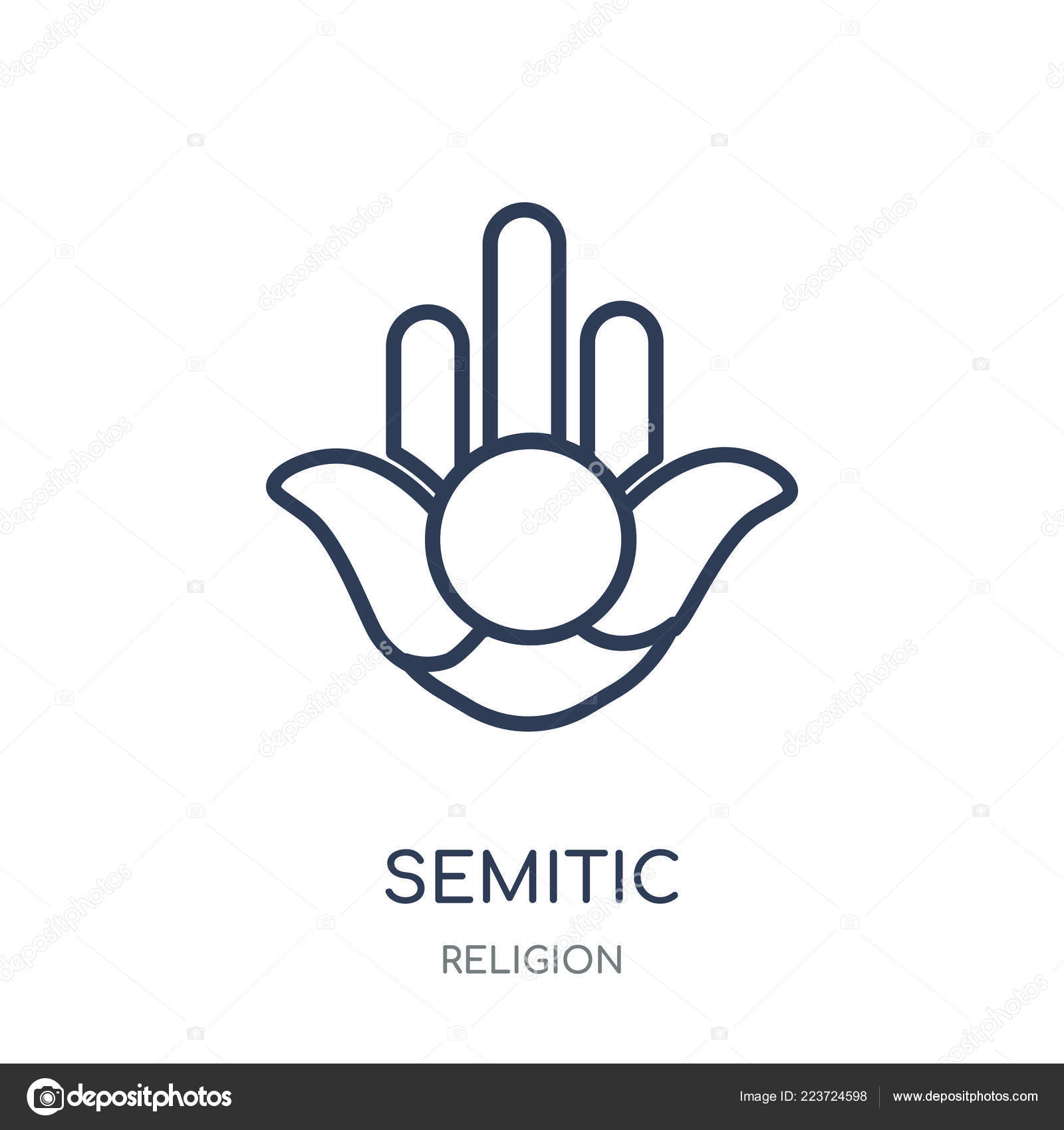 Semitic Neopaganism Icon Semitic Neopaganism Linear Symbol Design ...
