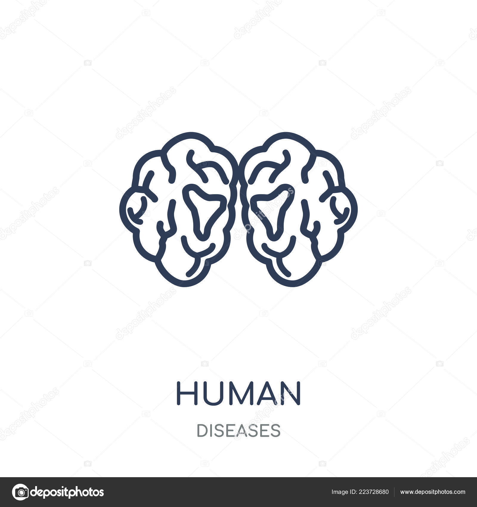 Human Papillomavirus Hpv Icon Human Papillomavirus Hpv Linear Symbol ...