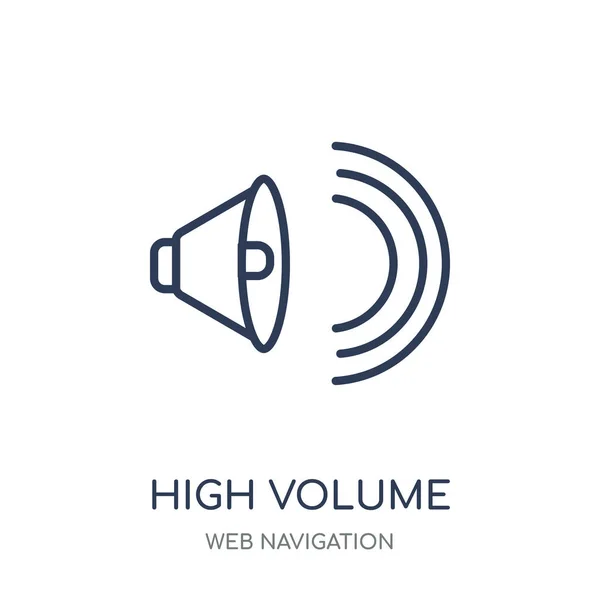 Loudspeaker sign vector line icon, linear concept, outline sign, symbol Stock Vector Image by ...