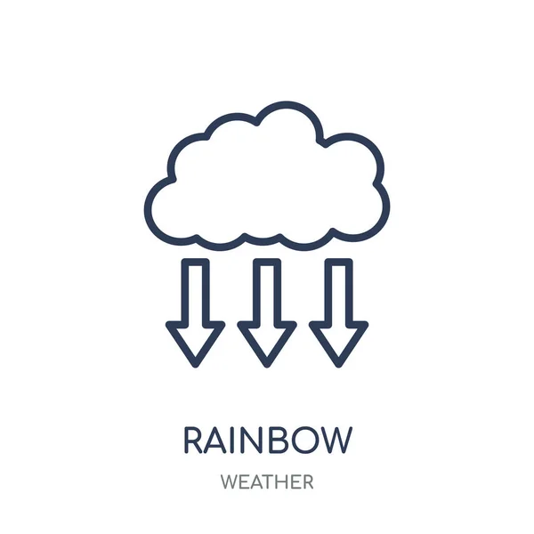 Rainfall Icon Rainfall Linear Symbol Design Weather Collection Simple ...