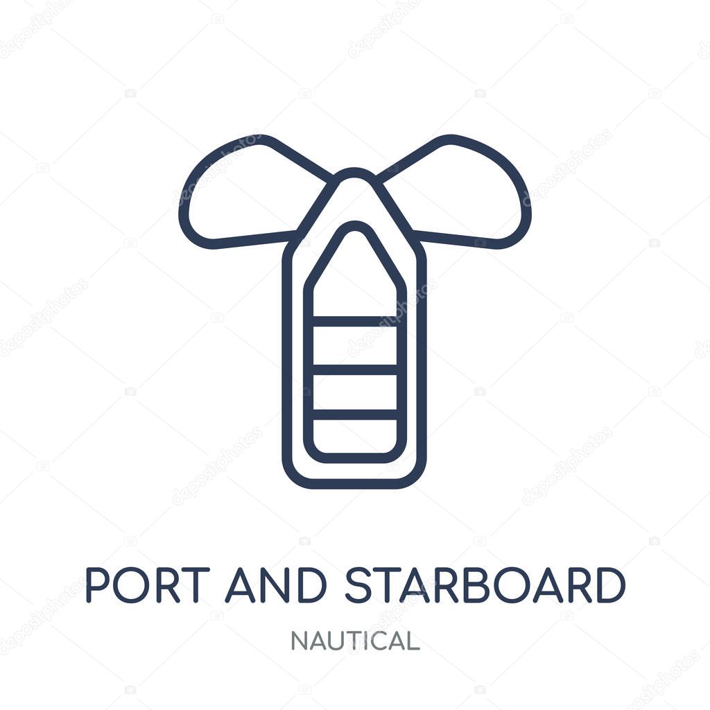 Port Starboard Icon Port Starboard Linear Symbol Design Nautical ...