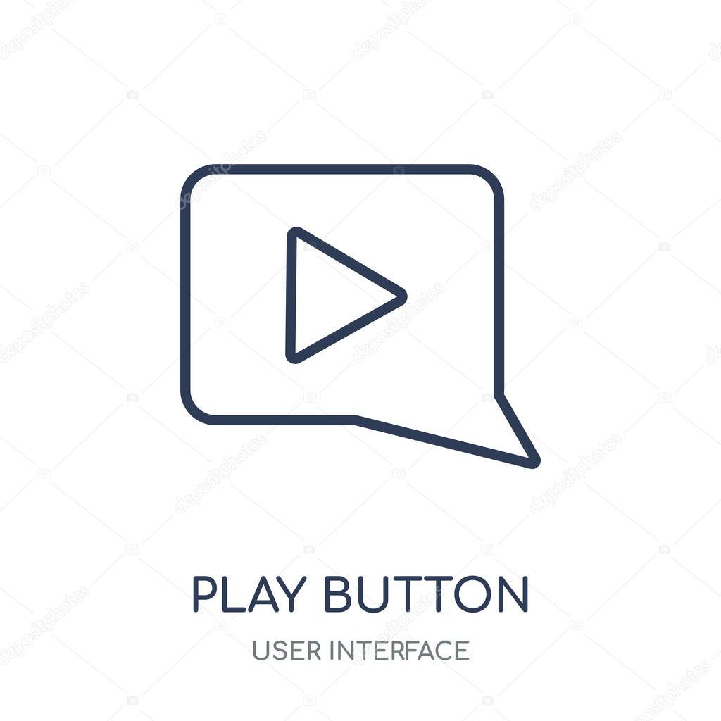 Vettoriale stockGioca Icona Pulsante Gioca Pulsante Design Del Simbolo ...