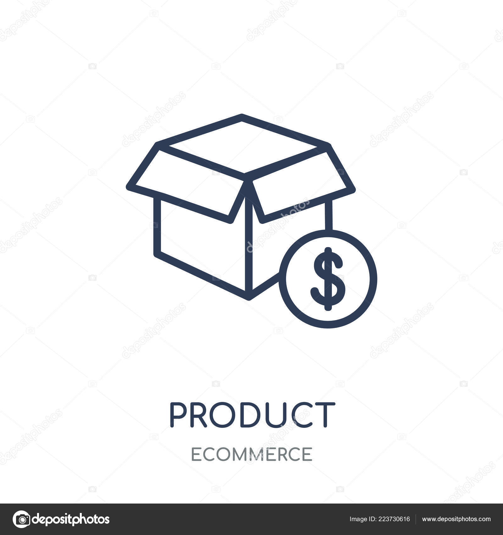 Product Icon Product Linear Symbol Design Ecommerce Collection Simple ...