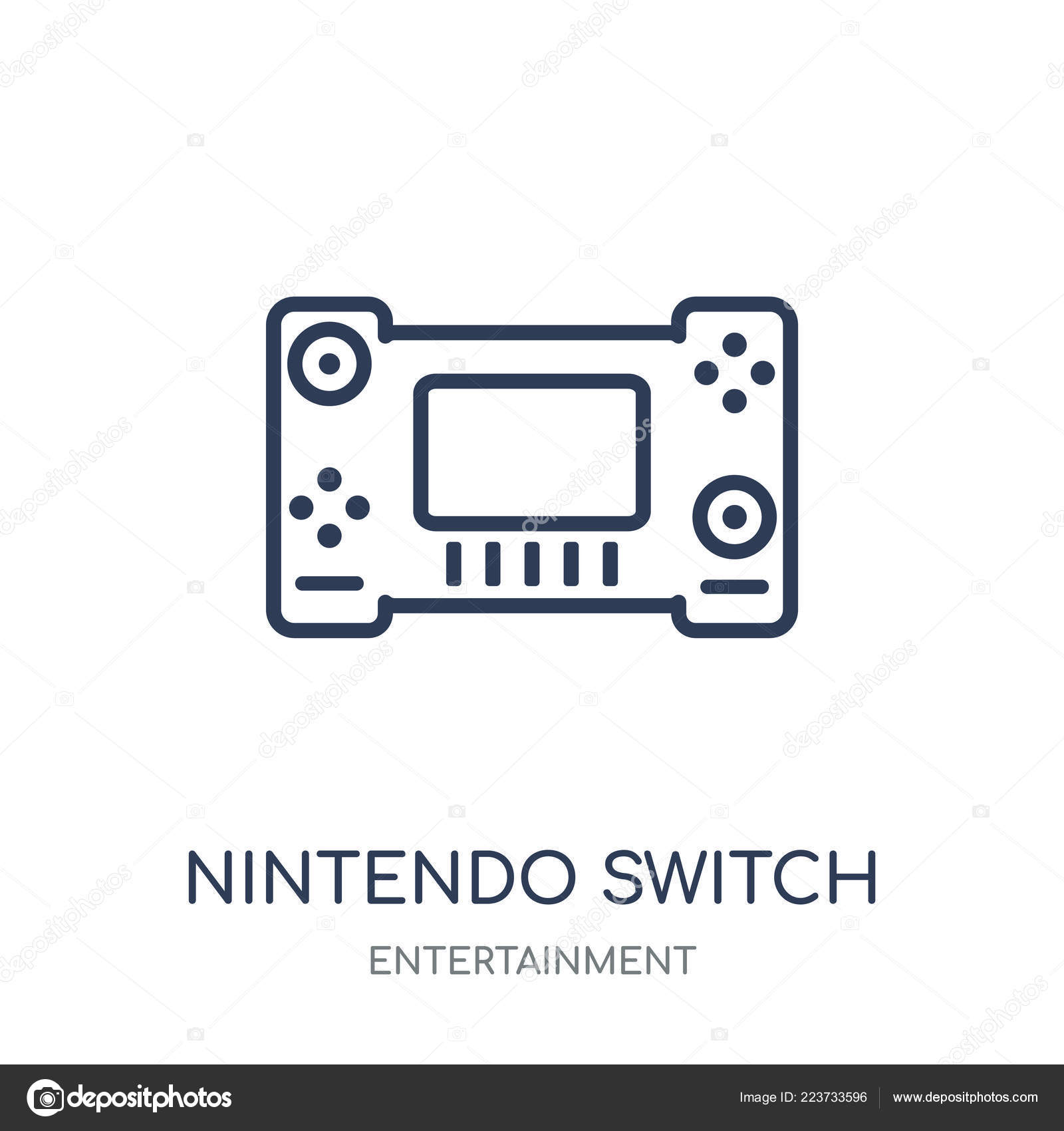 Nintendo Switch Icon Nintendo Switch Linear Symbol Design Entertainment ...