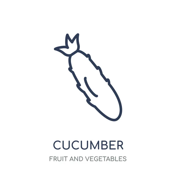 Cucumber Icon Cucumber Symbol Design Fruit Vegetables Collection Simple ...