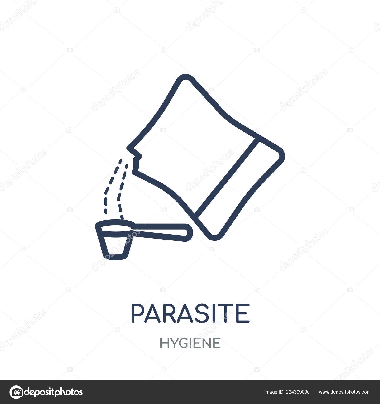 Parasite Icon Parasite Linear Symbol Design Hygiene Collection Simple ...