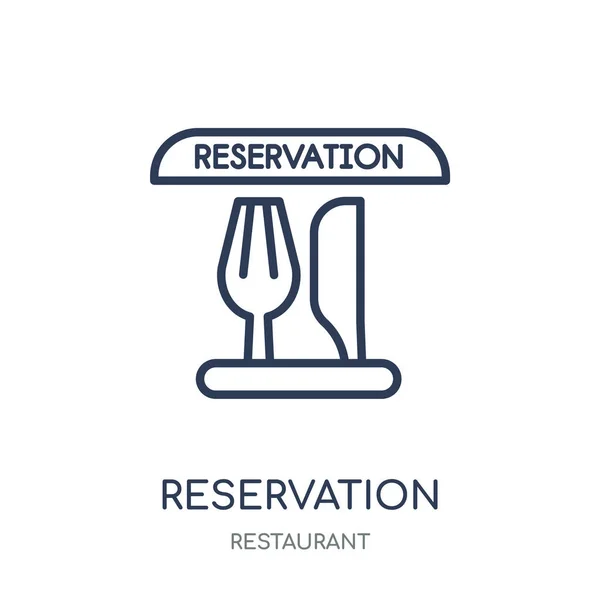 Icono De Reserva De Restaurante