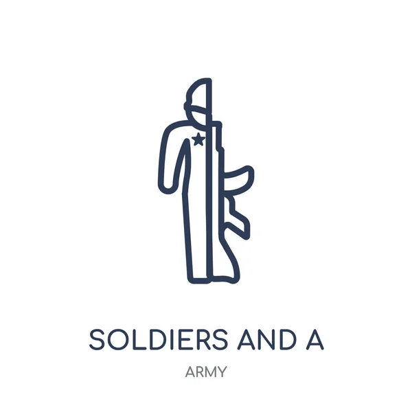 Conscription Icon Conscription Linear Symbol Design Army Collection Stock Vector By