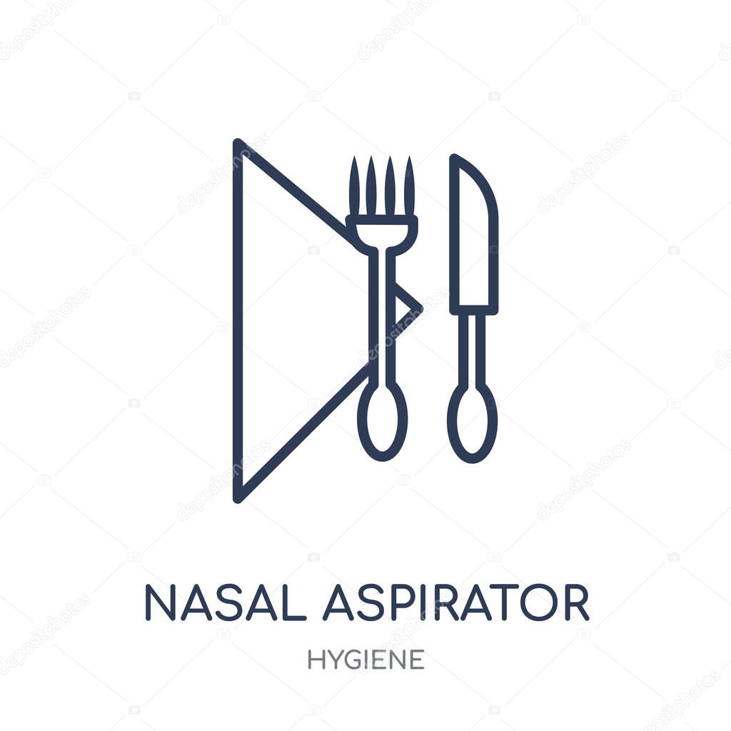 Icono de aspirador nasal. Dise o de s mbolo lineal aspirador nasal de la colecci n Hygiene ...