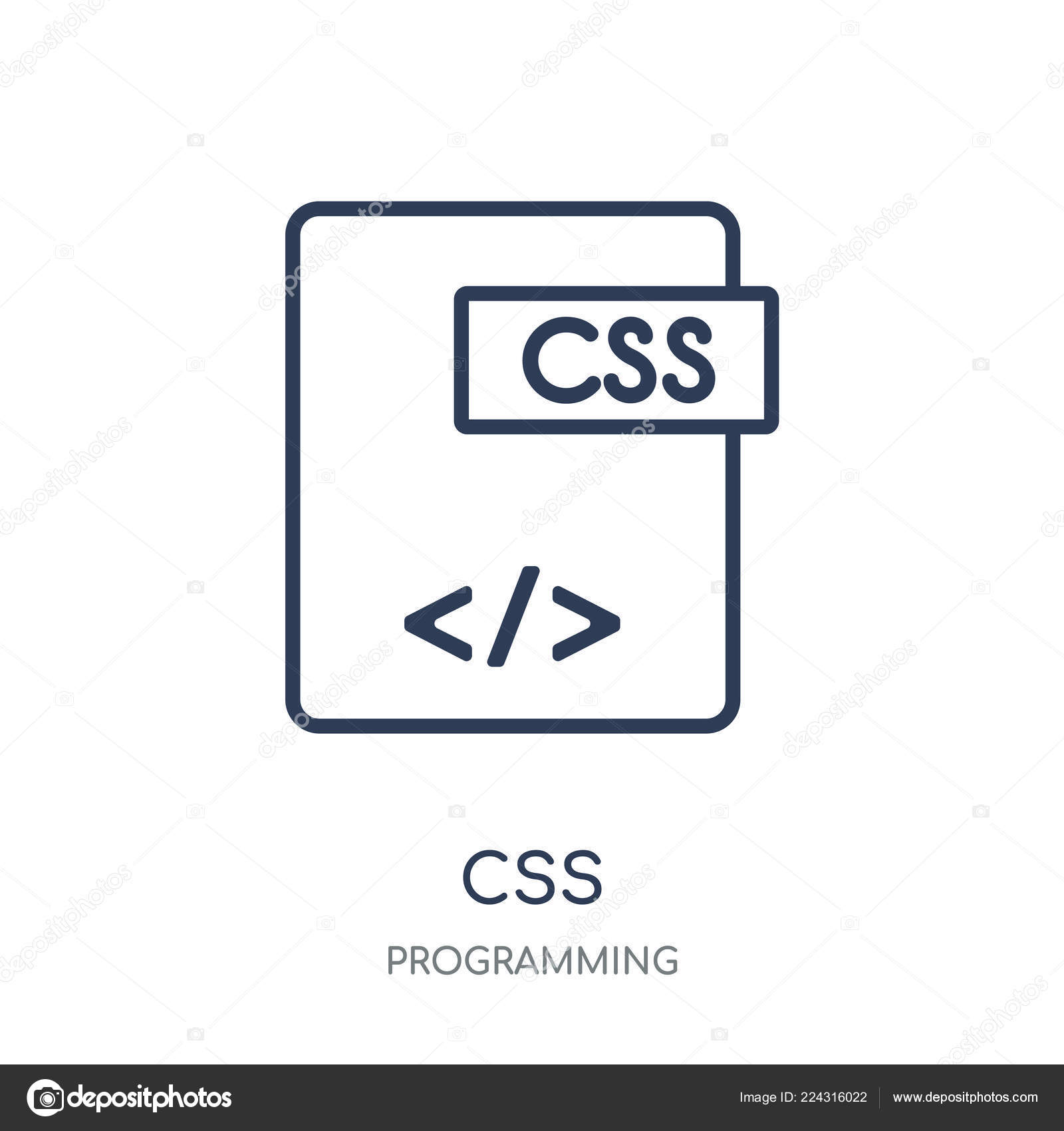 Css Icon Css Linear Symbol Design Programming Collection Simple Outline ... Css Icon Css Linear Symbol Design Programming Collection Simple Outline ...