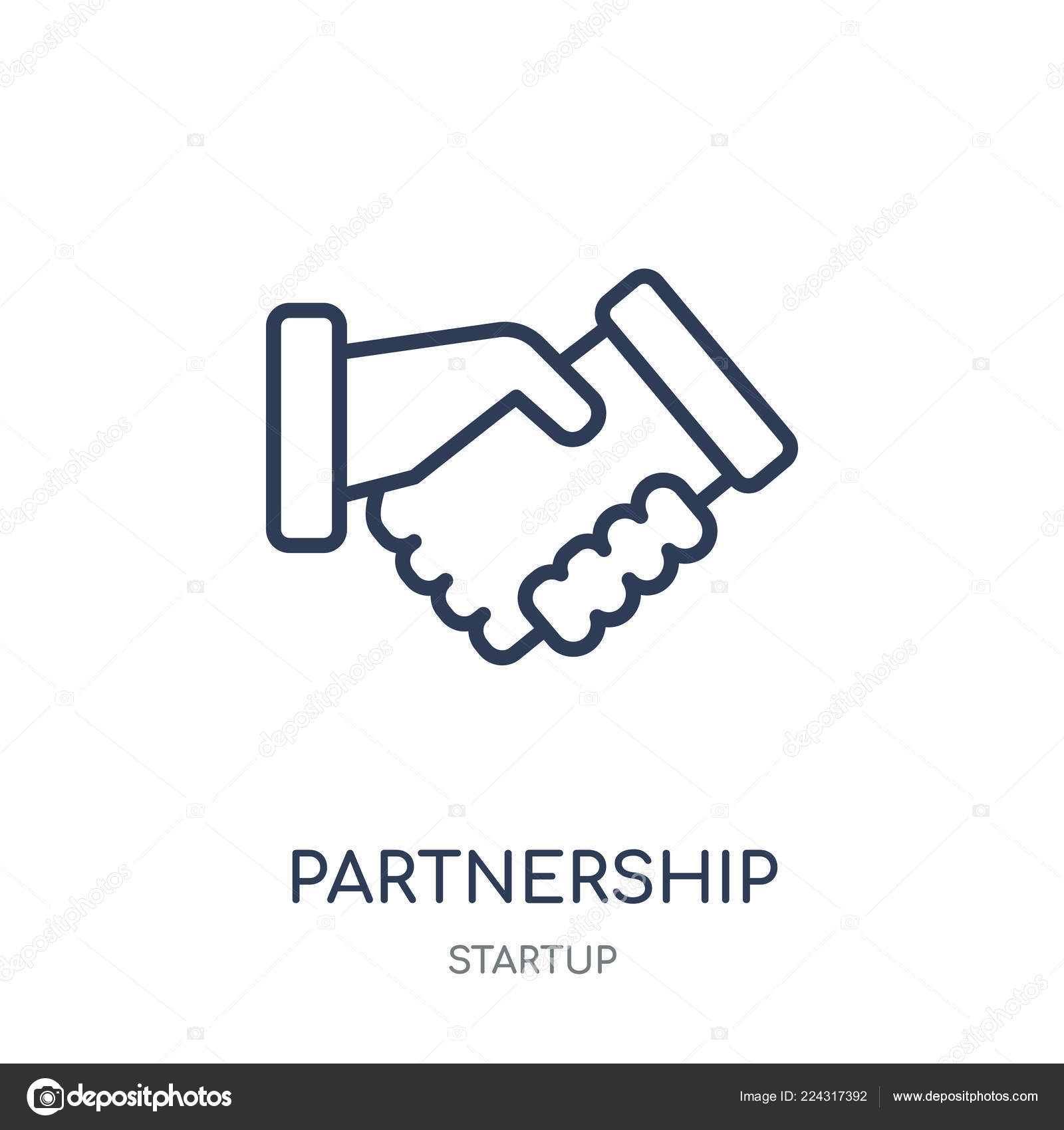 Partnership Icon Partnership Linear Symbol Design Startup Collection ...