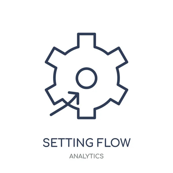 Setting Flow Interface Linear Symbol Icon Setting Flow Interface Symbol Stock Vector by ...