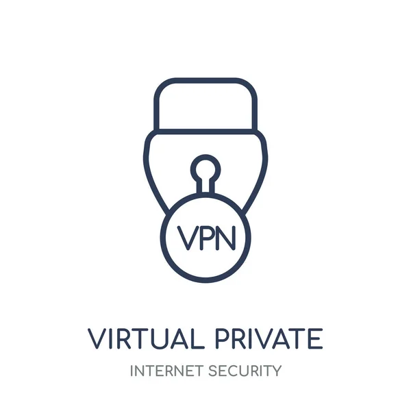 Virtual Private Network Icon Virtual Private Network Linear Symbol Design Stock Vector by ...