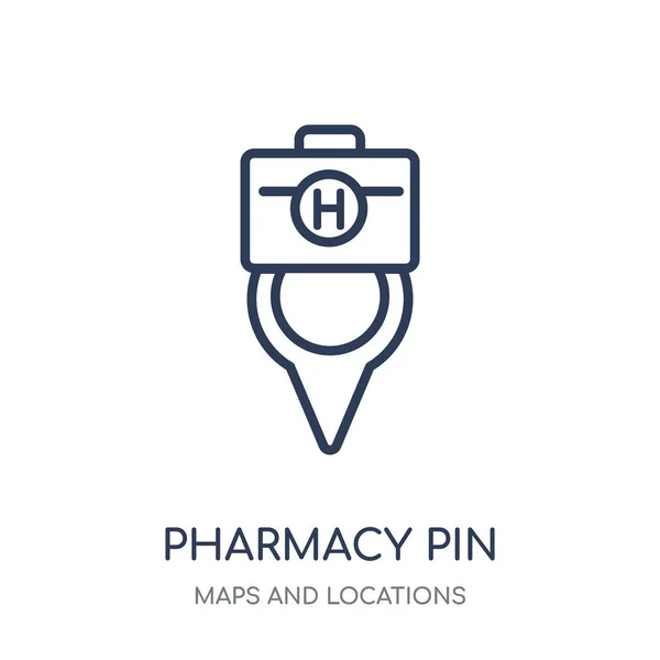 Pharmacy Sign Icon Pharmacy Sign Linear Symbol Design Maps Locations ...