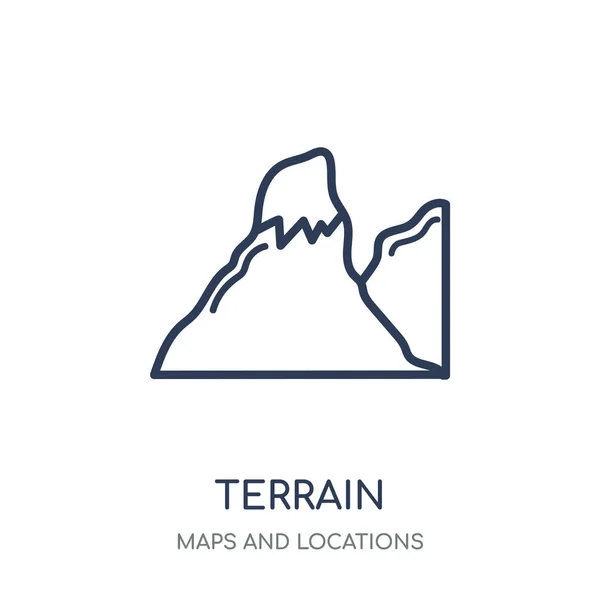Terrain Icon Terrain Symbol Design Maps Locations Collection Simple ...