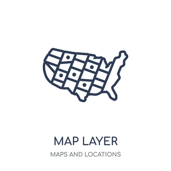 Map Layer Icon Map Layer Symbol Design Maps Locations Collection Stock ...