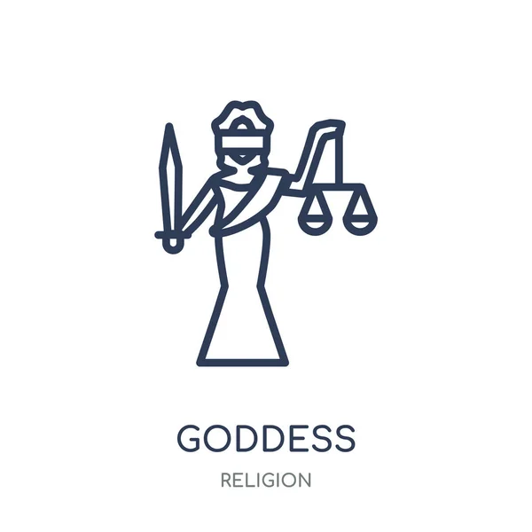 Statue of ancient Goddess of Justice Lady Themis. — Stock Vector ...