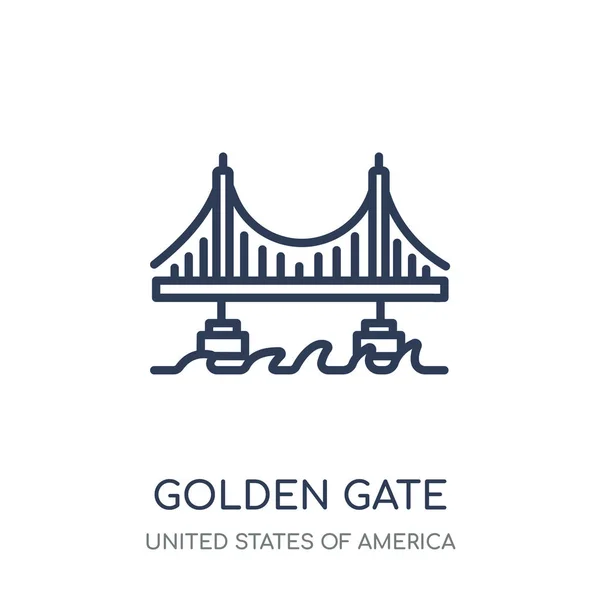 Golden Gate Icon Golden Gate Symbol Design United States America Stock ...