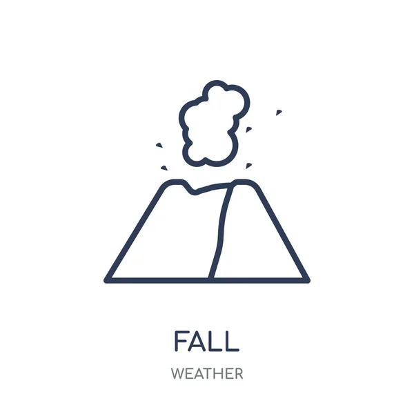 Rainfall Icon Rainfall Linear Symbol Design Weather Collection Simple ...