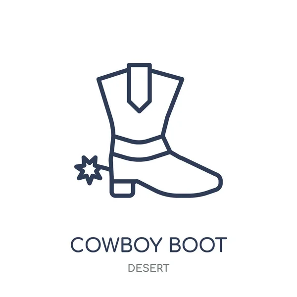 Cowboy Boot Icon Cowboy Boot Linear Symbol Design Desert Collection ...