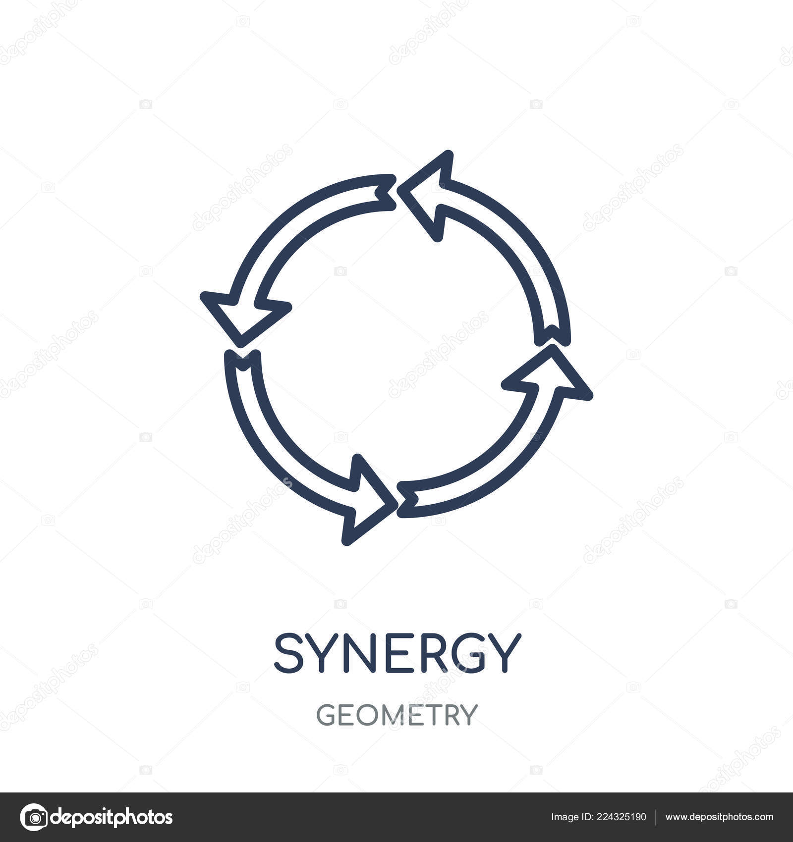 Synergy Icon Synergy Linear Symbol Design Geometry Collection Simple ...