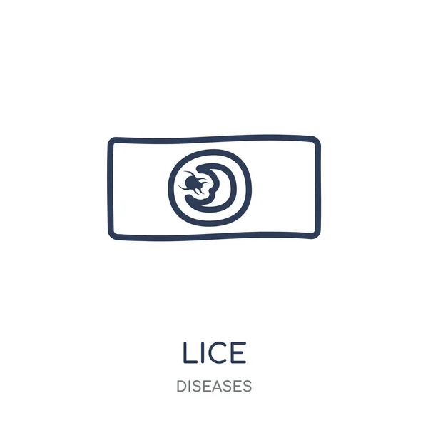 Lice Icon Lice Linear Symbol Design Diseases Collection Simple Outline ...