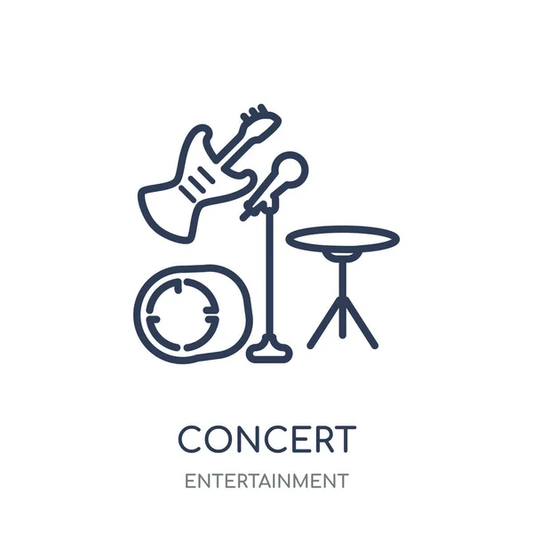 Ícone Concerto Projeto Símbolo Linear Concerto Coleção Entretenimento ...