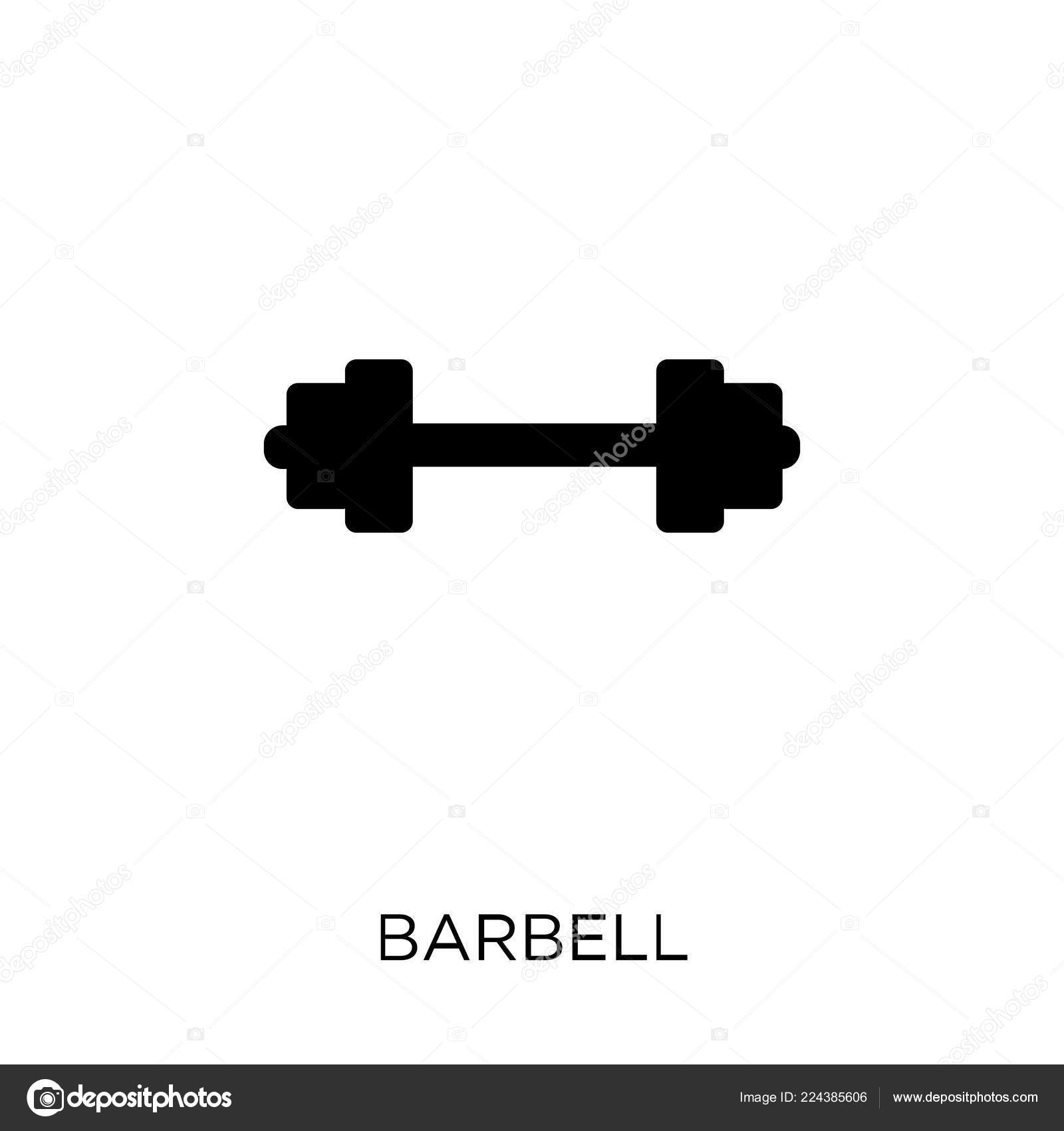 Icono Barra Diseño Símbolo Barra Gimnasio Colección Fitness Ilustración ...