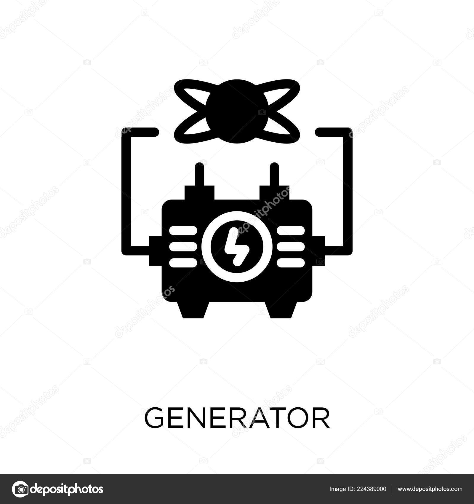 Icono Del Generador Diseño Del Símbolo Del Generador Colección ...