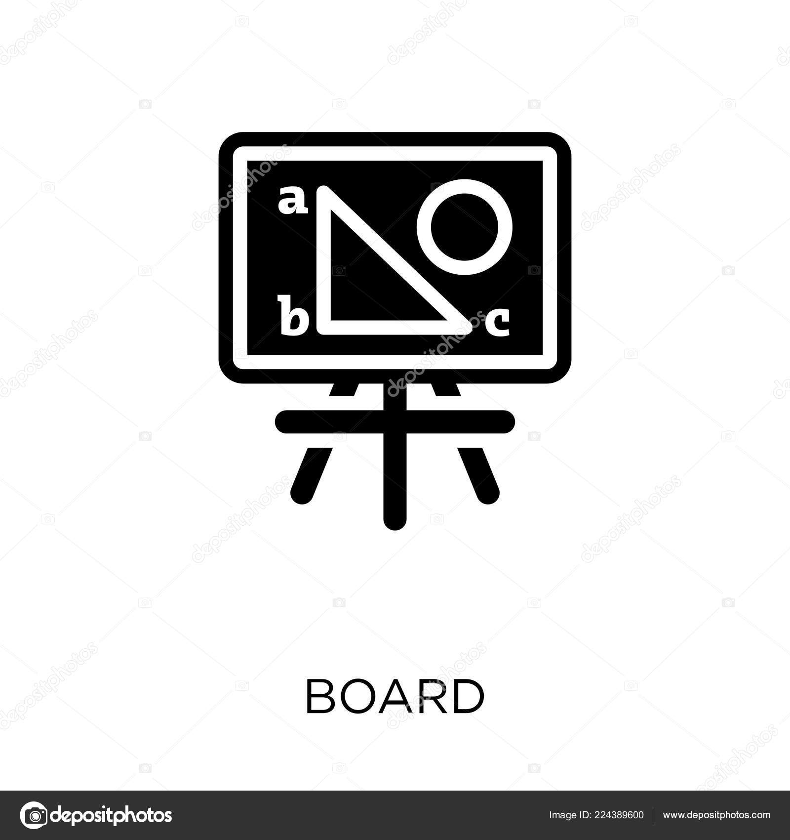 Board Icon Board Symbol Design Education Collection Stock Vector Image ...