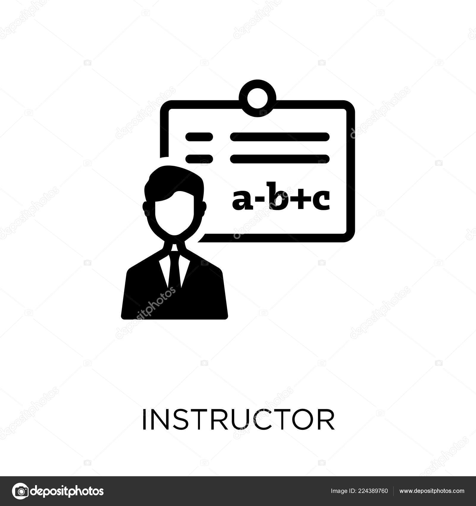 Icono Del Instructor Diseño Del Símbolo Del Instructor Colección ...