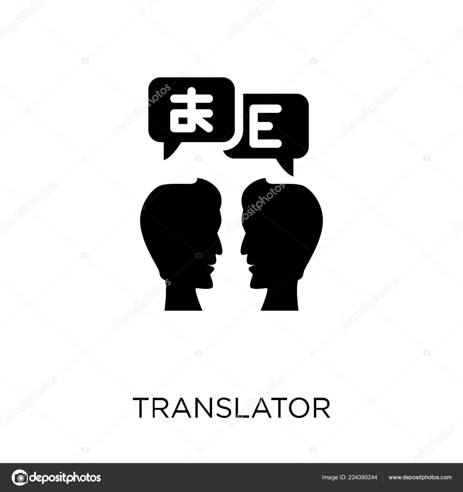 Translator Icon Translator Symbol Design Online Learning Collection ...