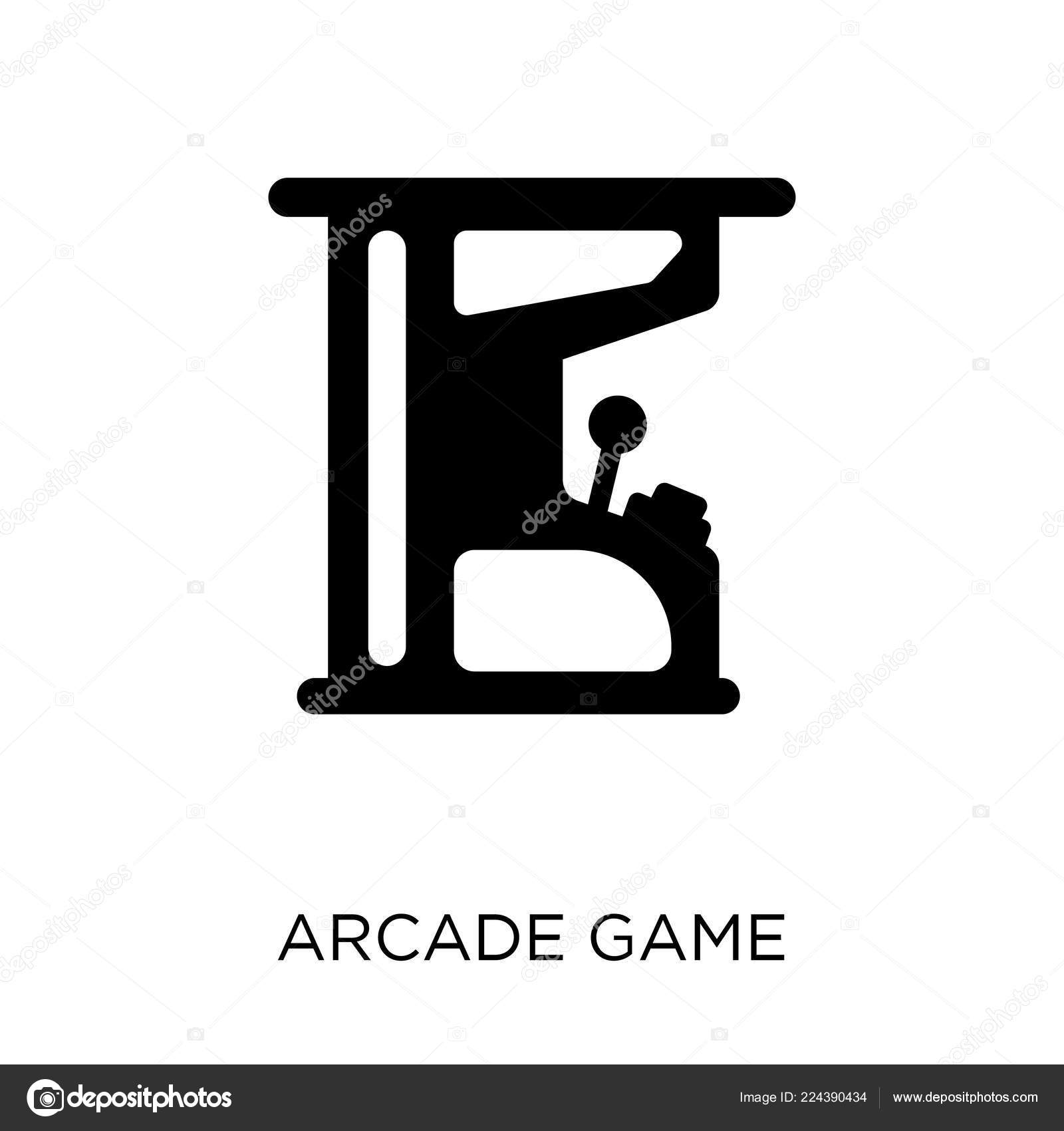 Arcade Game Icon Arcade Game Symbol Design Entertainment Collection ...
