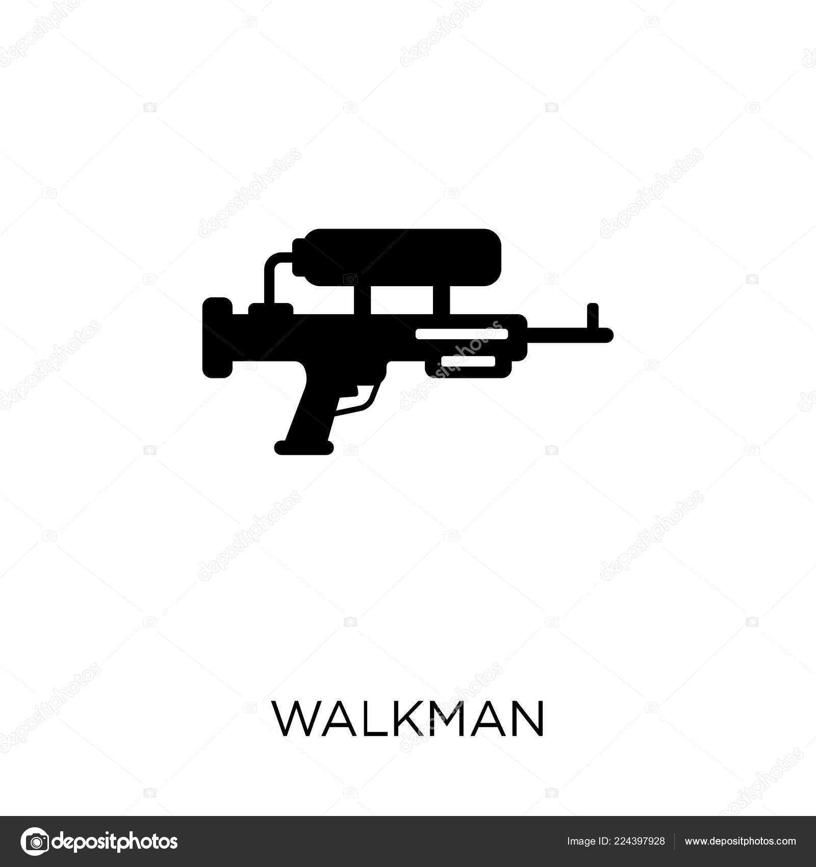 Walkman Icon Walkman Symbol Design Entertainment Collection Stock ...