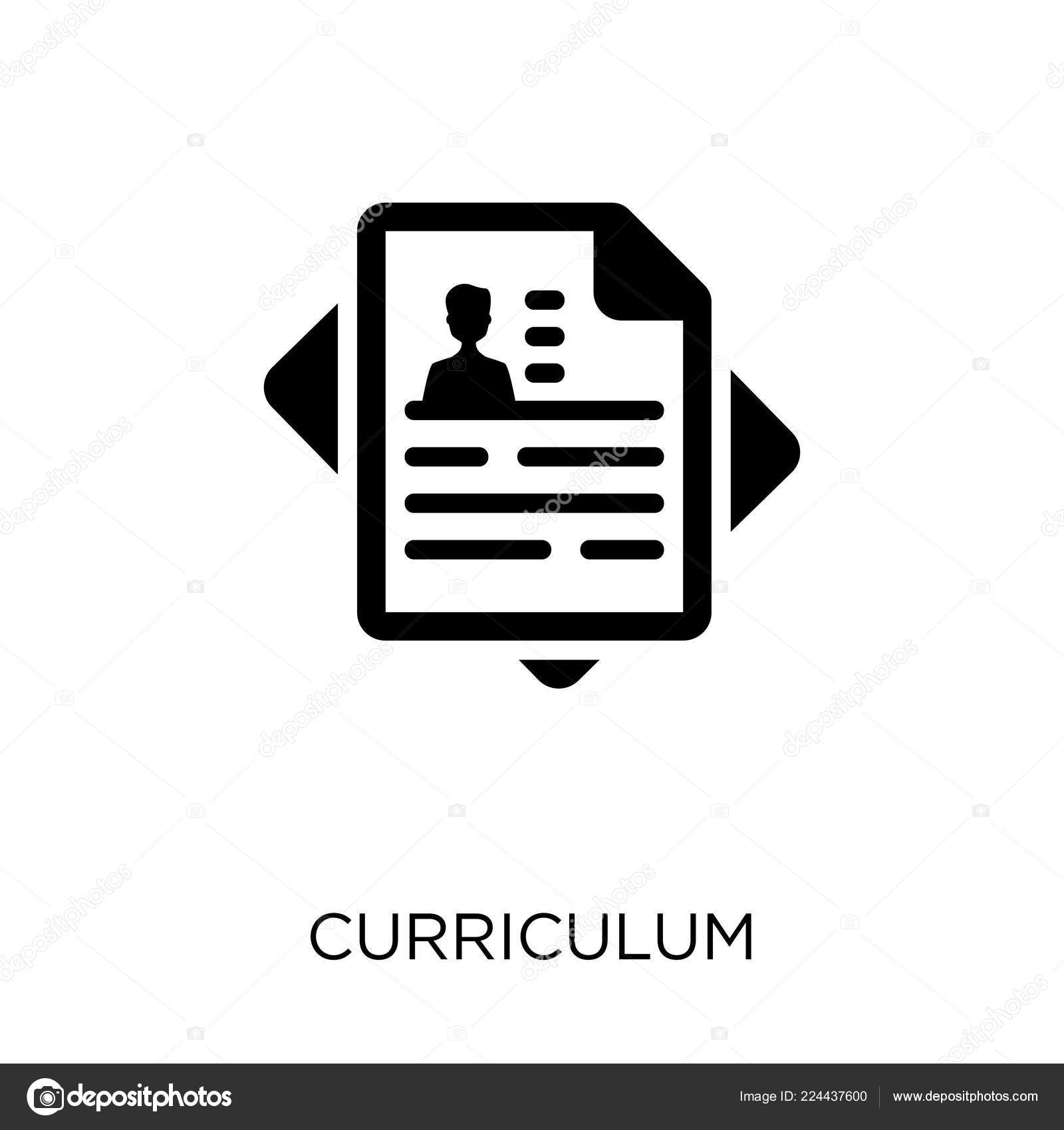 Curriculum Icon Curriculum Symbol Design Human Resources Collection ...