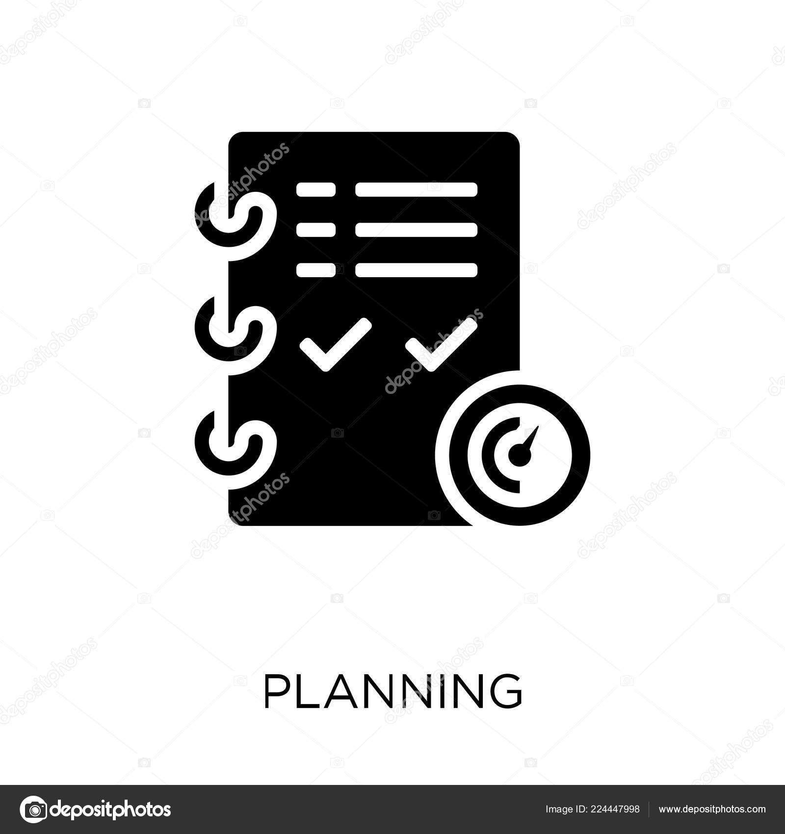 Planning Icon Planning Symbol Design Time Managemnet Collection Stock ...