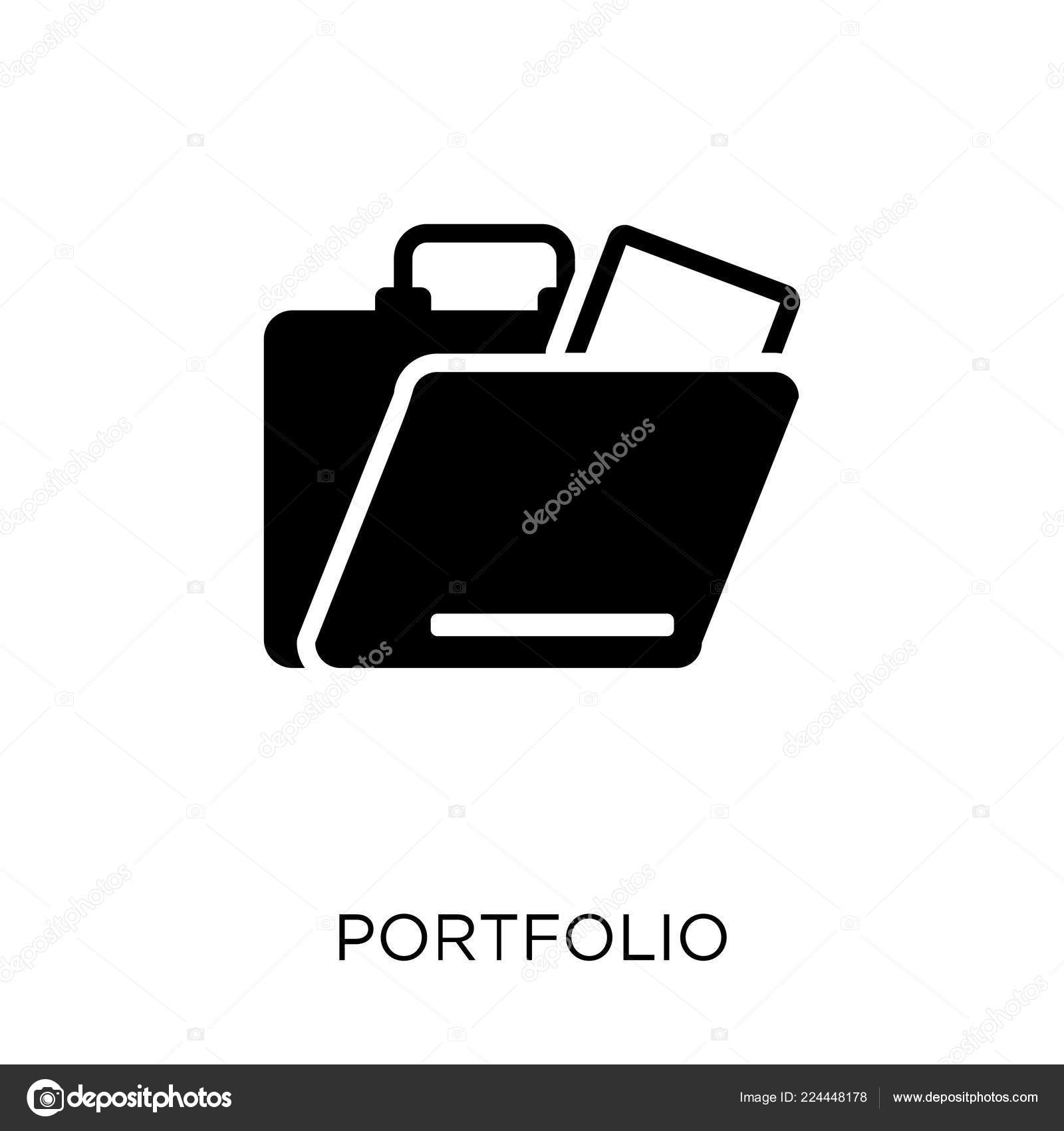 Portfolio Icon Portfolio Symbol Design Human Resources Collection Stock ...