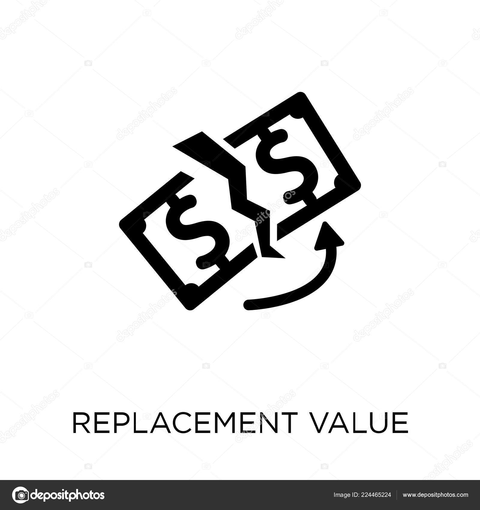 Replacement Value Icon Replacement Value Symbol Design Insurance ...