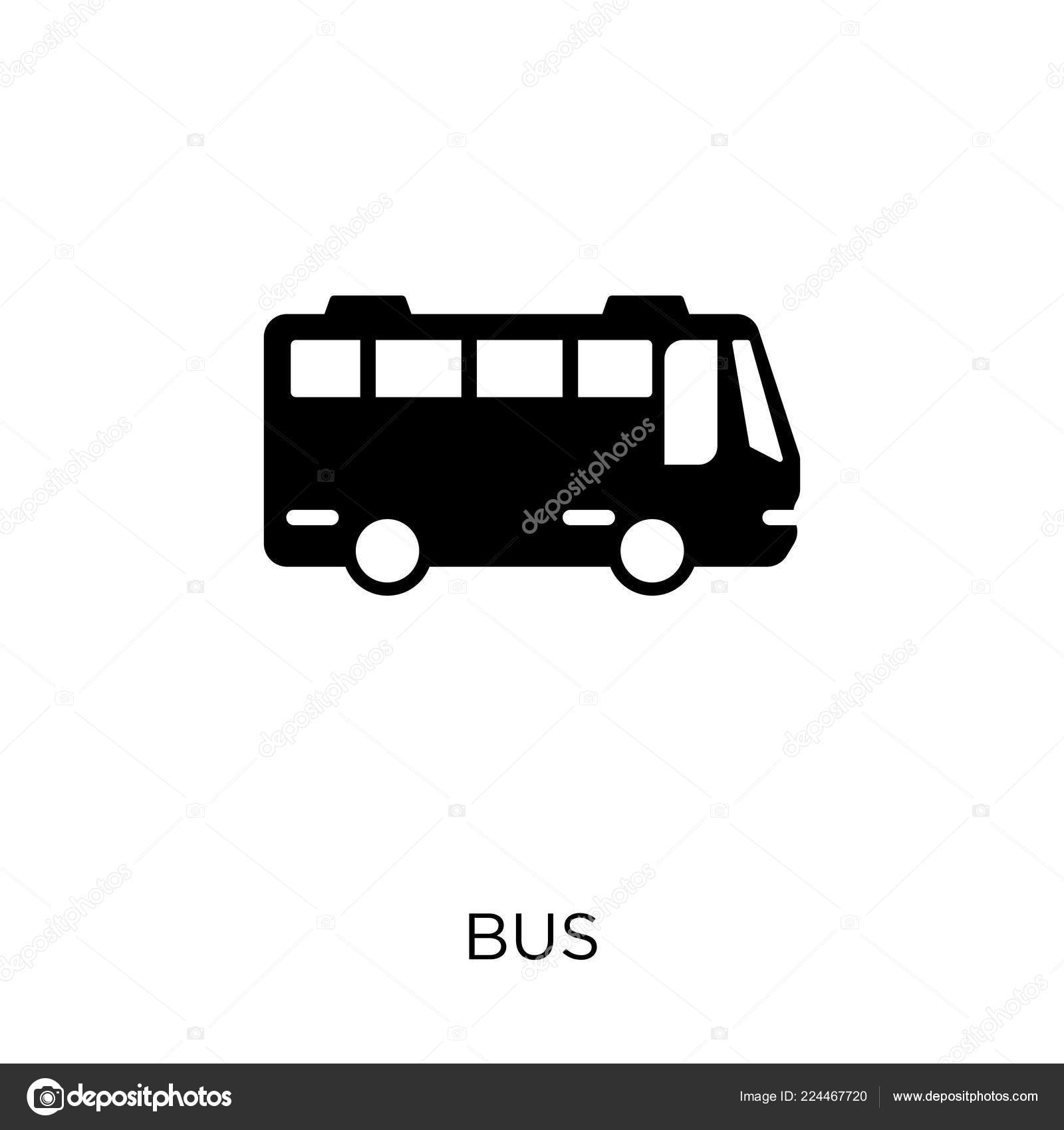 Bus Icon Bus Symbol Design Transportation Collection Stock Vector by ...