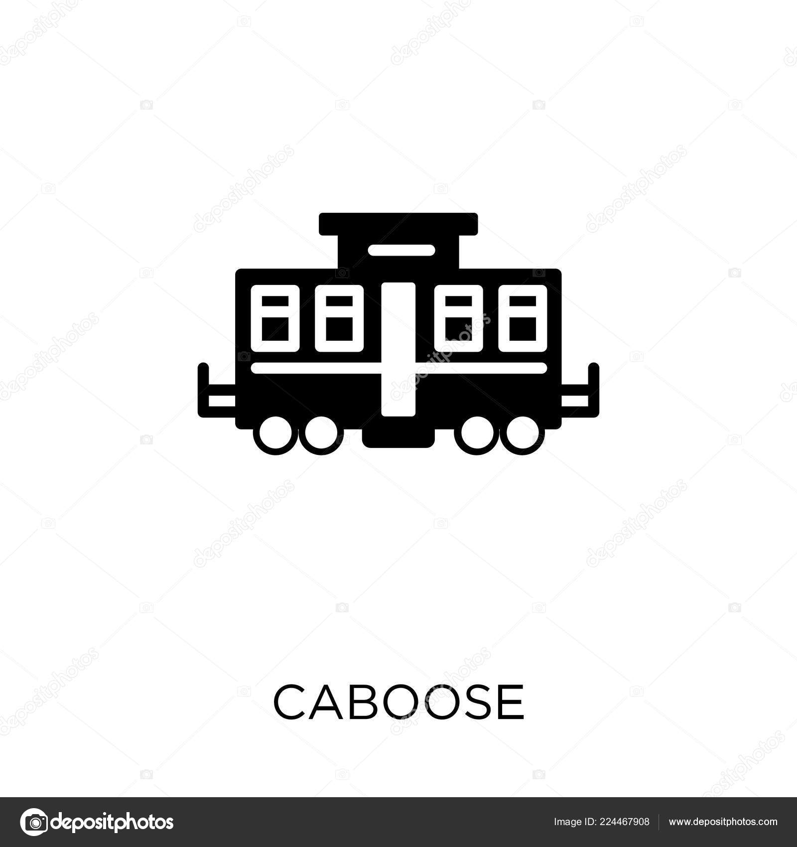 Caboose Icon Caboose Symbol Design Transportation Collection Stock ...