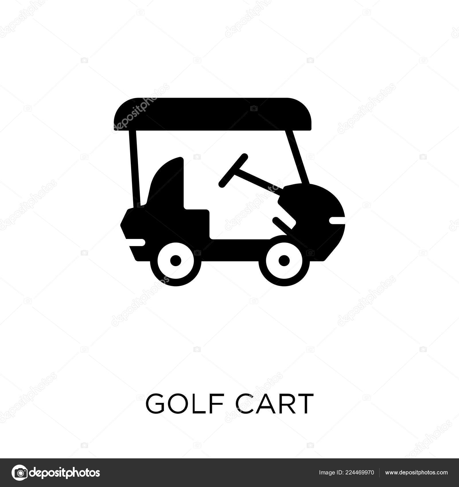 Golf Cart Icon Golf Cart Symbol Design Transportation Collection Stock ...