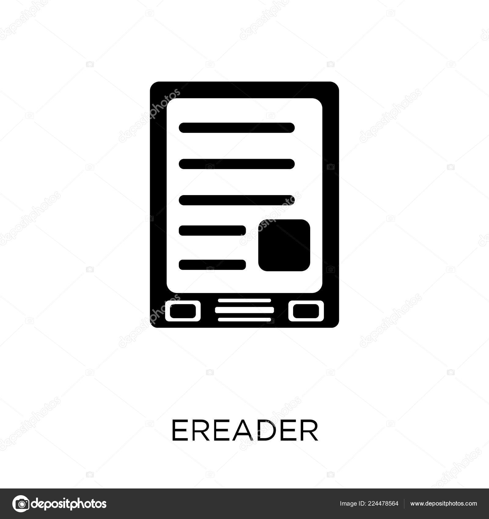 Ereader Icon Ereader Symbol Design Electronic Devices Collection Stock ...
