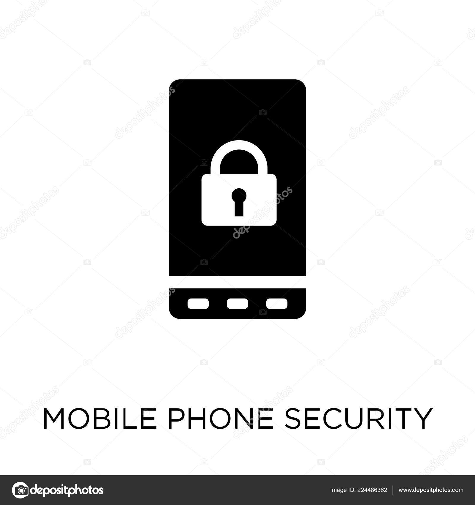 Mobile Phone Security Icon Mobile Phone Security Symbol Design Internet ...