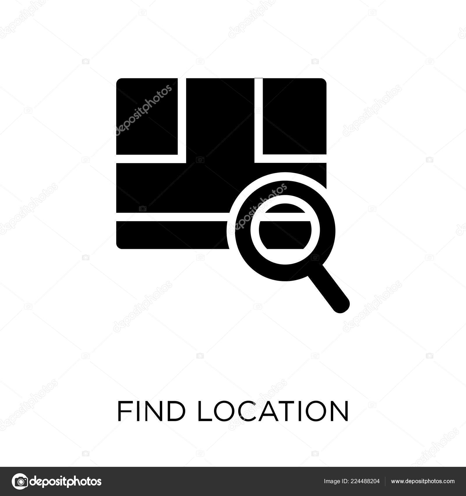 Find Location Icon Find Location Symbol Design Maps Locations ...