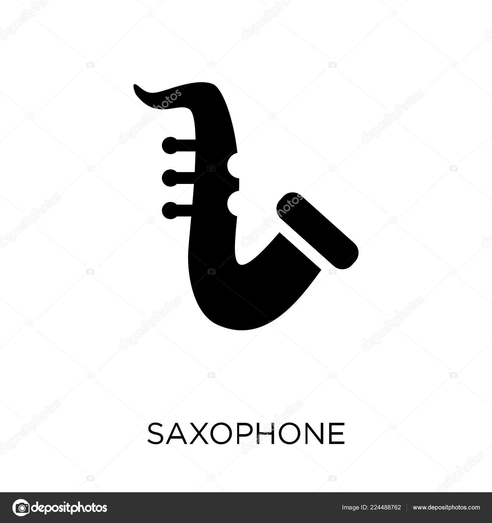 Simple Saxophone Silhouette