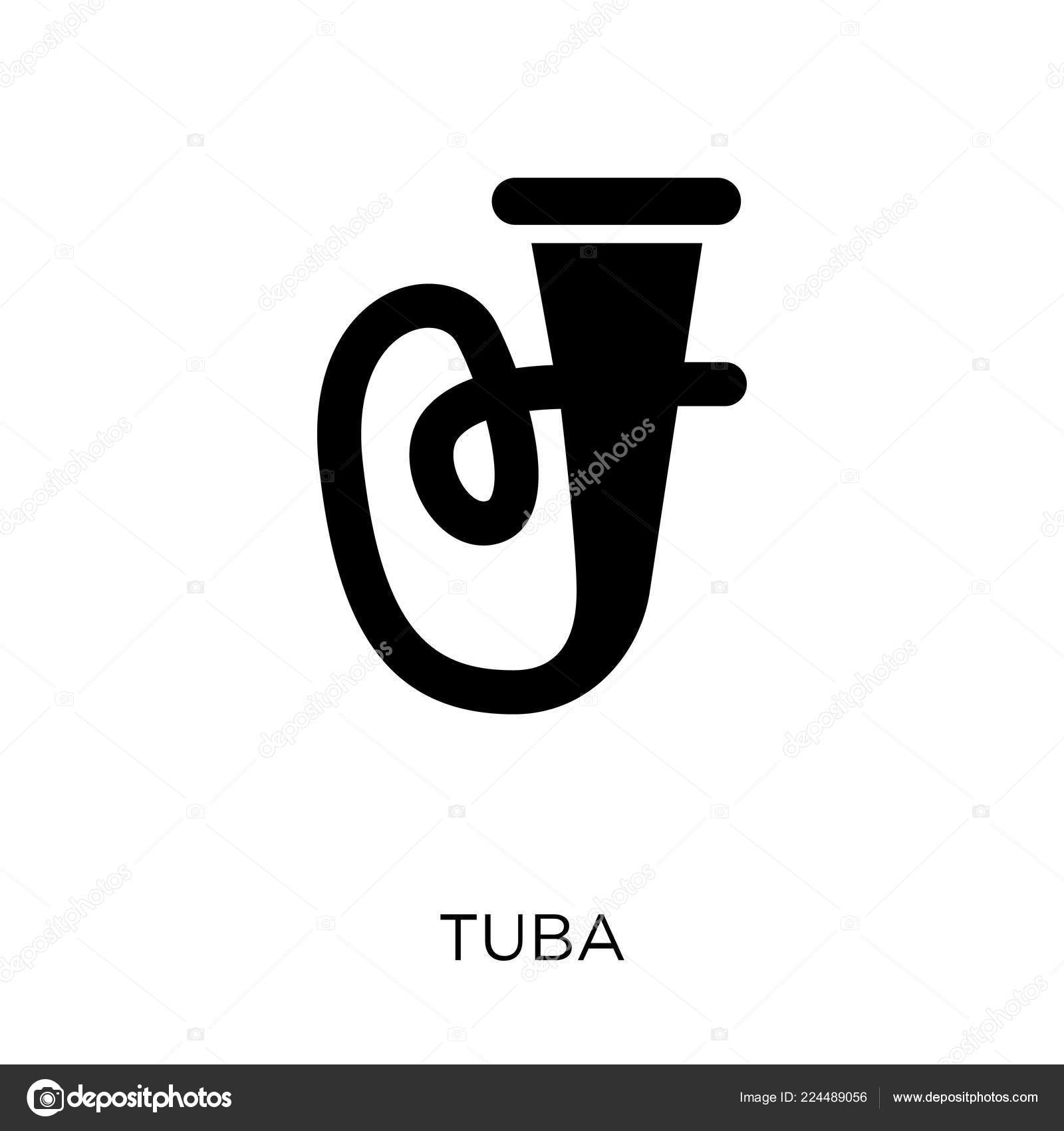 Tuba Icon Tuba Symbol Design Music Collection Simple Element Vector ...
