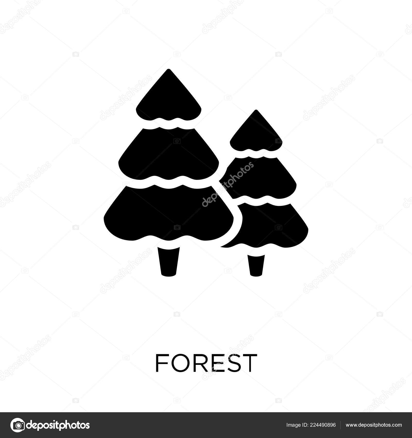 Forest Icon Forest Symbol Design Nature Collection Simple Element ...