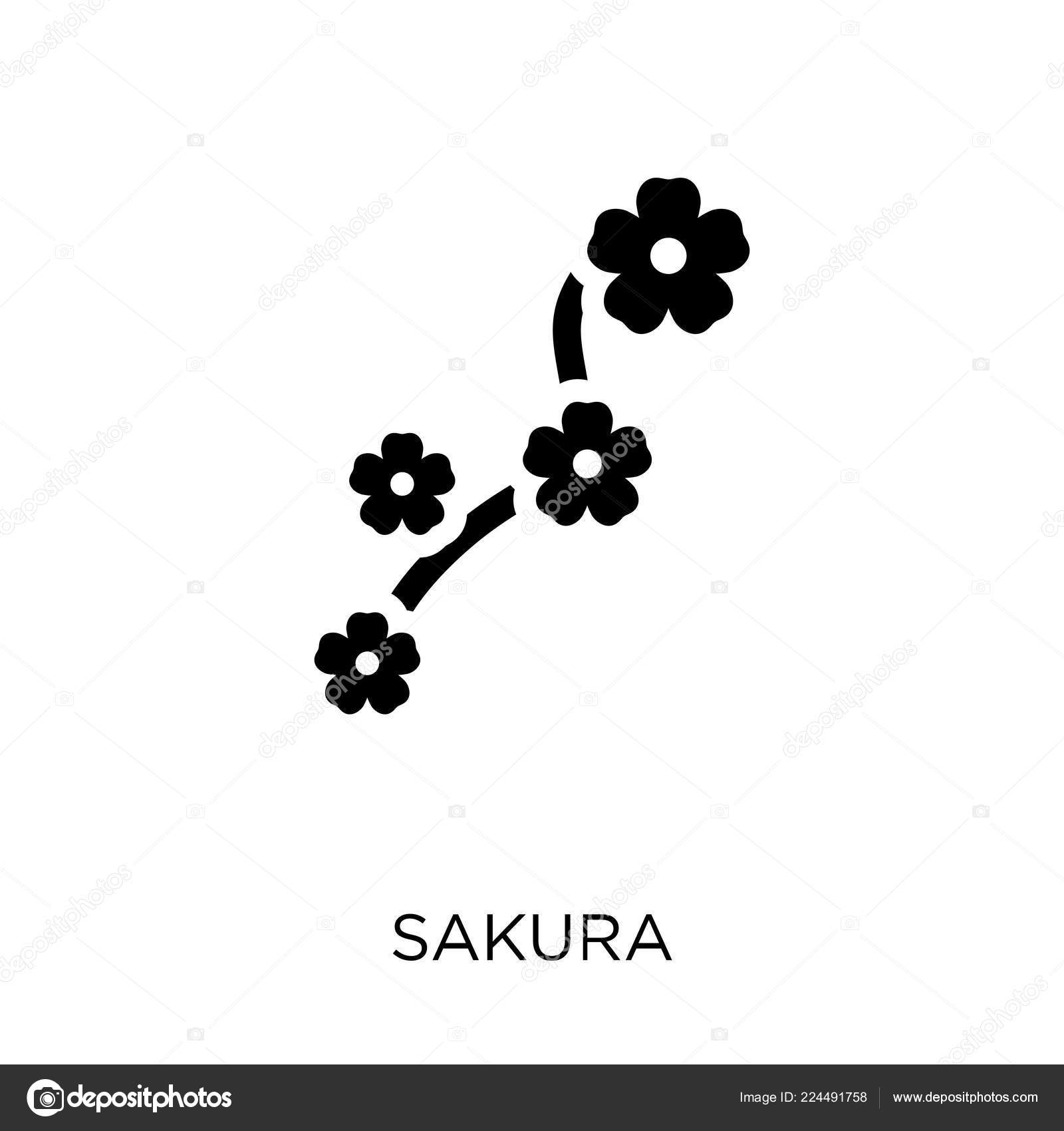Sakura Icon Sakura Symbol Design Nature Collection Simple Element ...